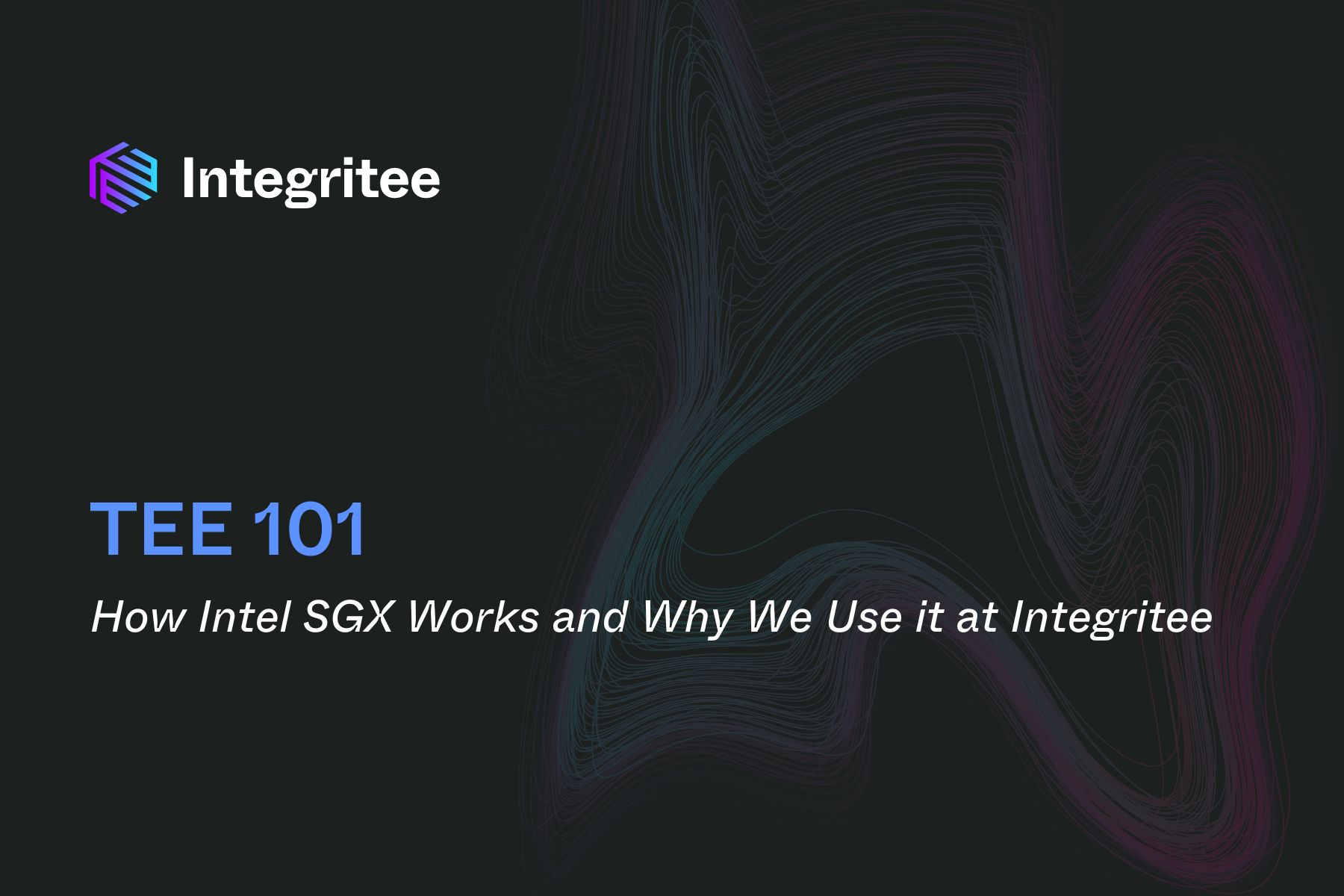 TEE 101: How Intel SGX works and why we use it at Integritee - "Integritee's Blog"